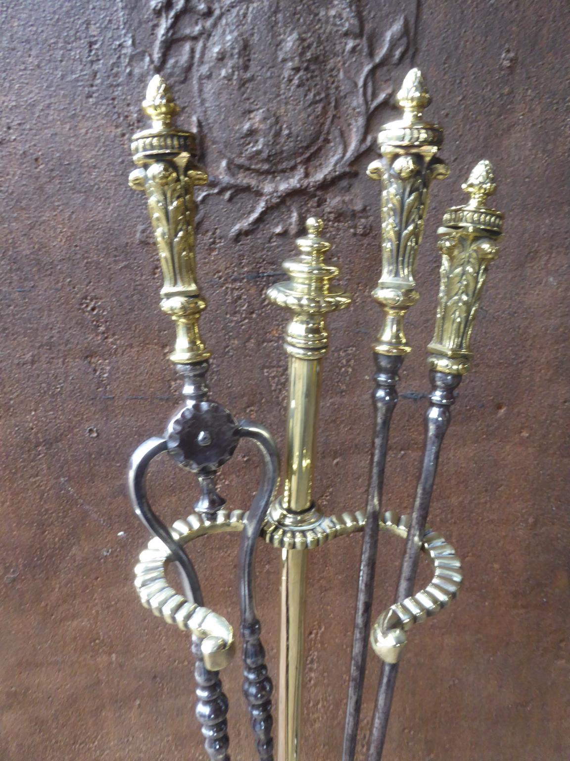Antique English Fireplace Tools, Victorian Companion Set, 19th Century ...