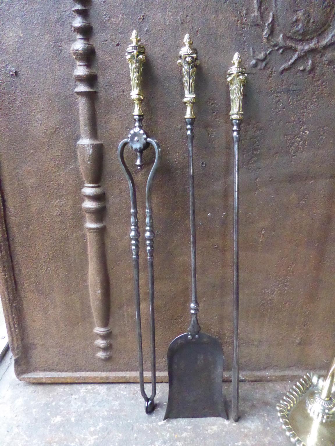 Antique English Fireplace Tools, Victorian Companion Set, 19th Century ...