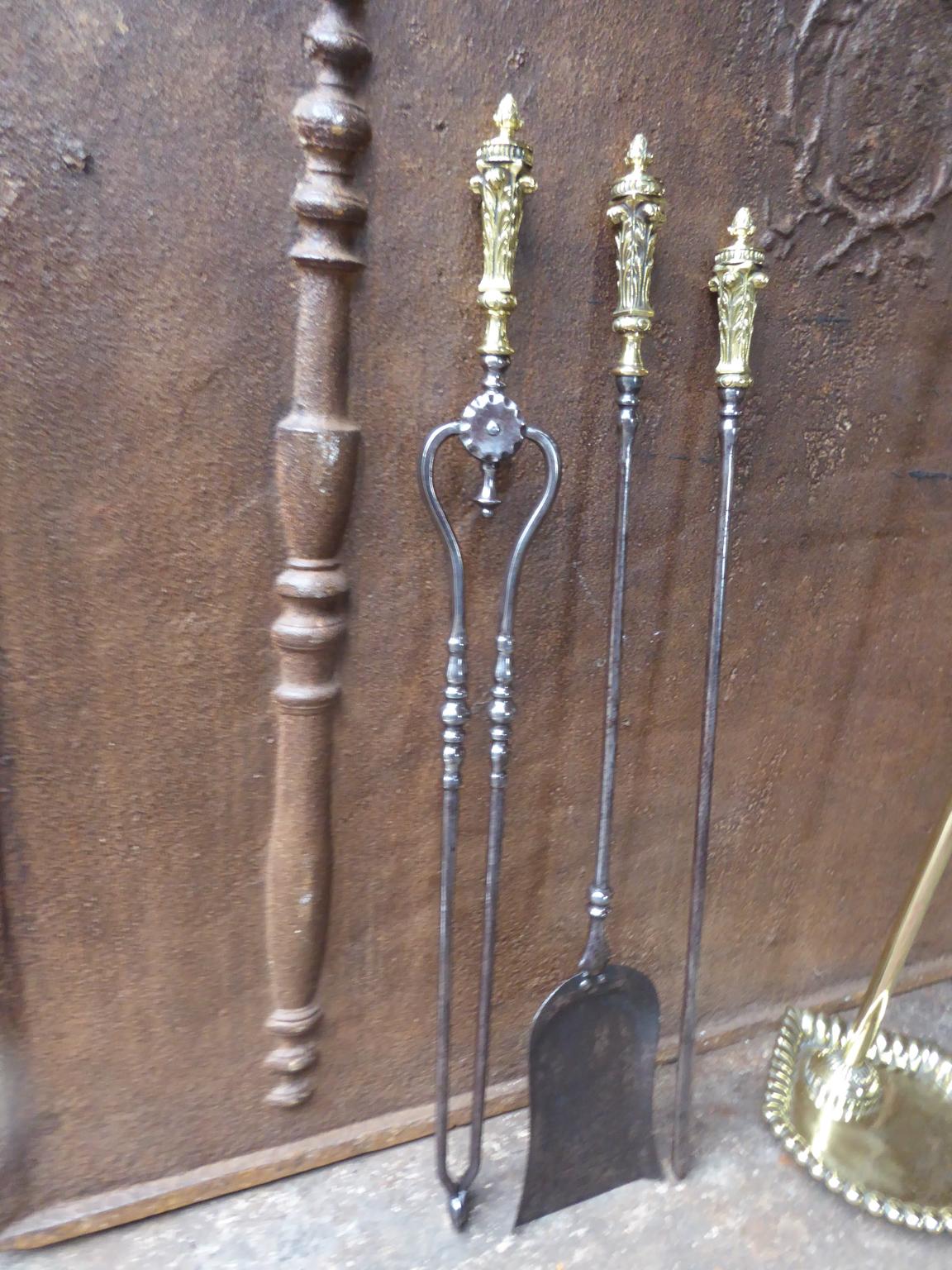 Antique English Fireplace Tools, Victorian Companion Set, 19th Century ...