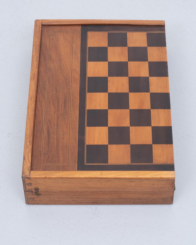 Antique English Folding Chess / Games Box with 5 Games at 1stDibs