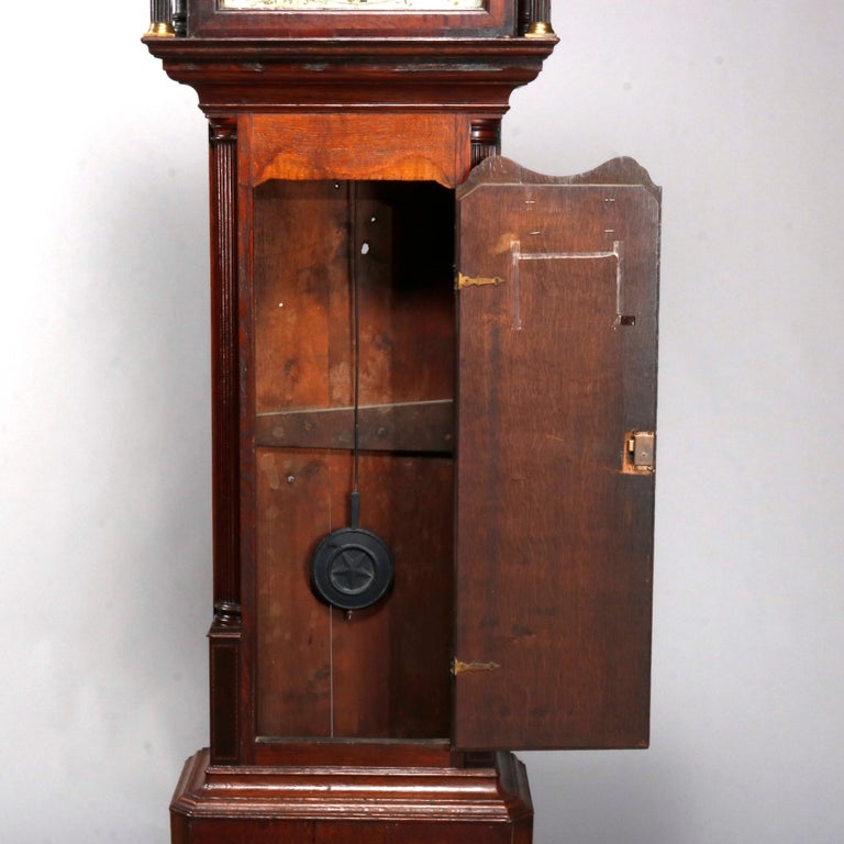Antique English George III Oak Tall Case Clock Sam Ashton, Bredbury ...