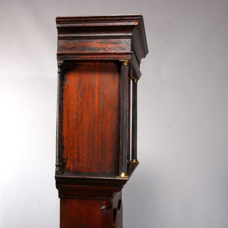 Antique English George III Oak Tall Case Clock Sam Ashton, Bredbury ...