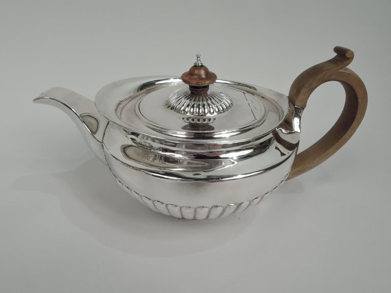 Antique English Georgian Neoclassical 3-Piece Tea Set For Sale at 1stDibs