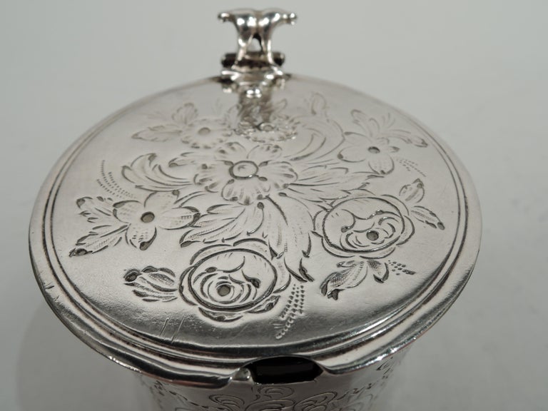 Antique English Georgian Neoclassical Sterling Silver Mustard Pot For ...