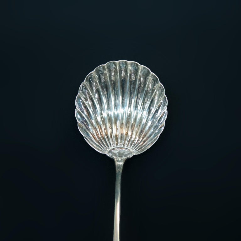 Antique English Georgian Sterling Shell Ladle, Hallmarked, 5.5 T.O ...