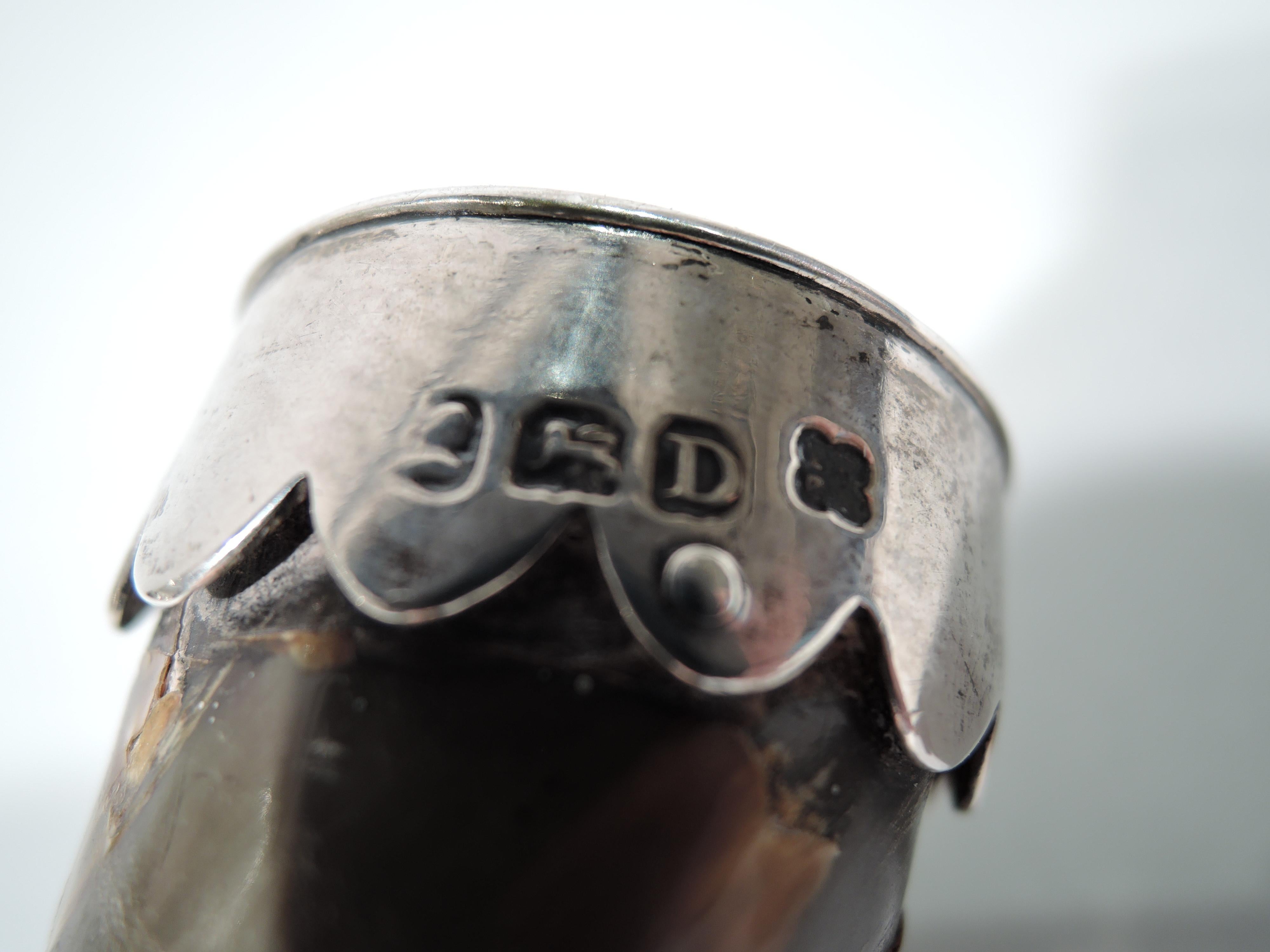 Antique English Georgian Sterling Silver and Horn Toasting Fork For ...