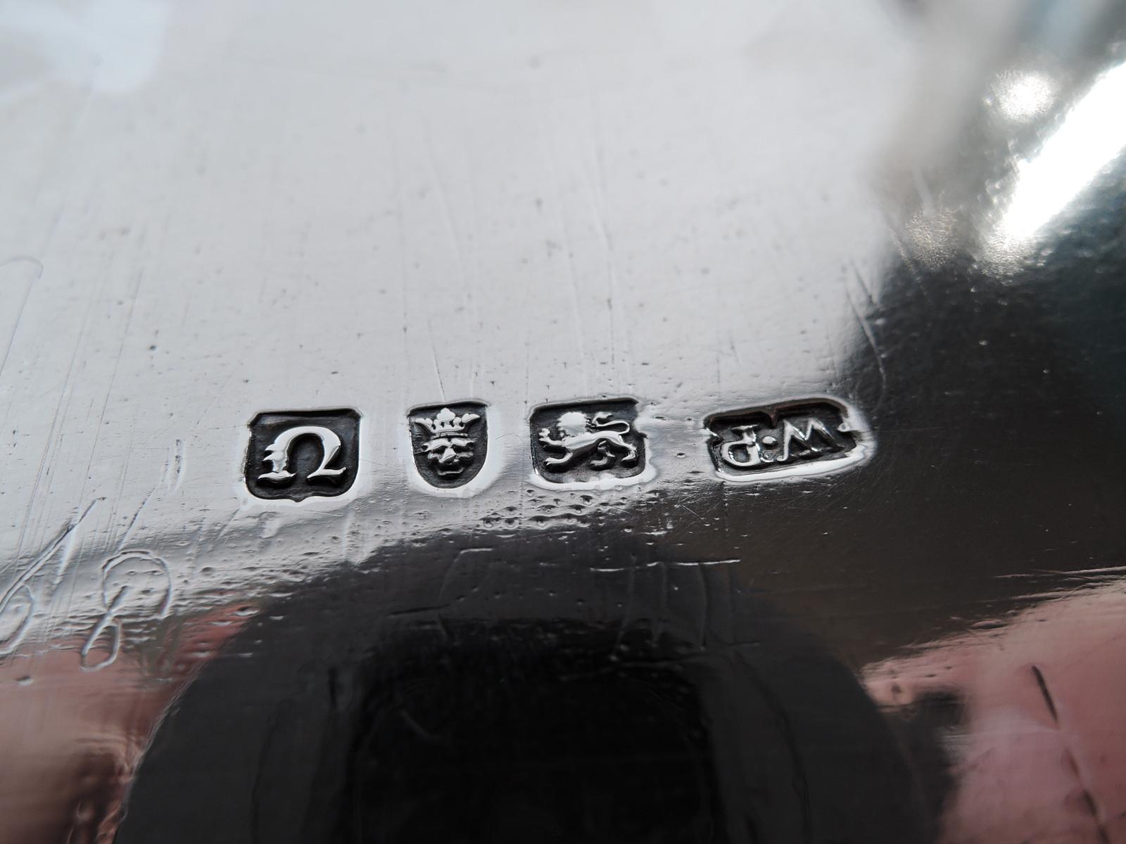 Antique English Georgian Sterling Silver Inkstand by William Plummer ...