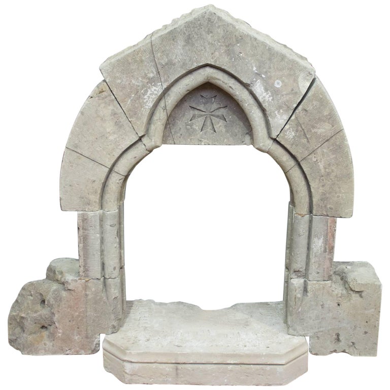 Antique English Gothic Stone Window at 1stDibs