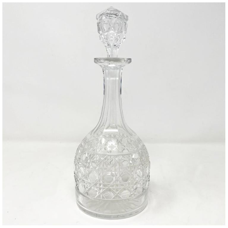 Antique English "Henry Atkins" Crystal and Silver Drinks and Biscuit ...