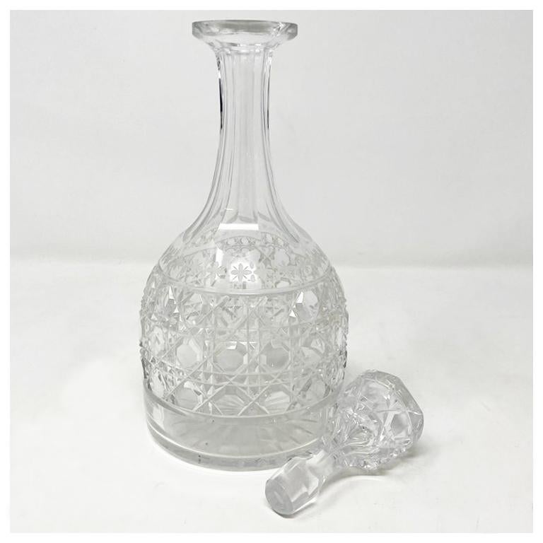 Antique English "Henry Atkins" Crystal and Silver Drinks and Biscuit ...