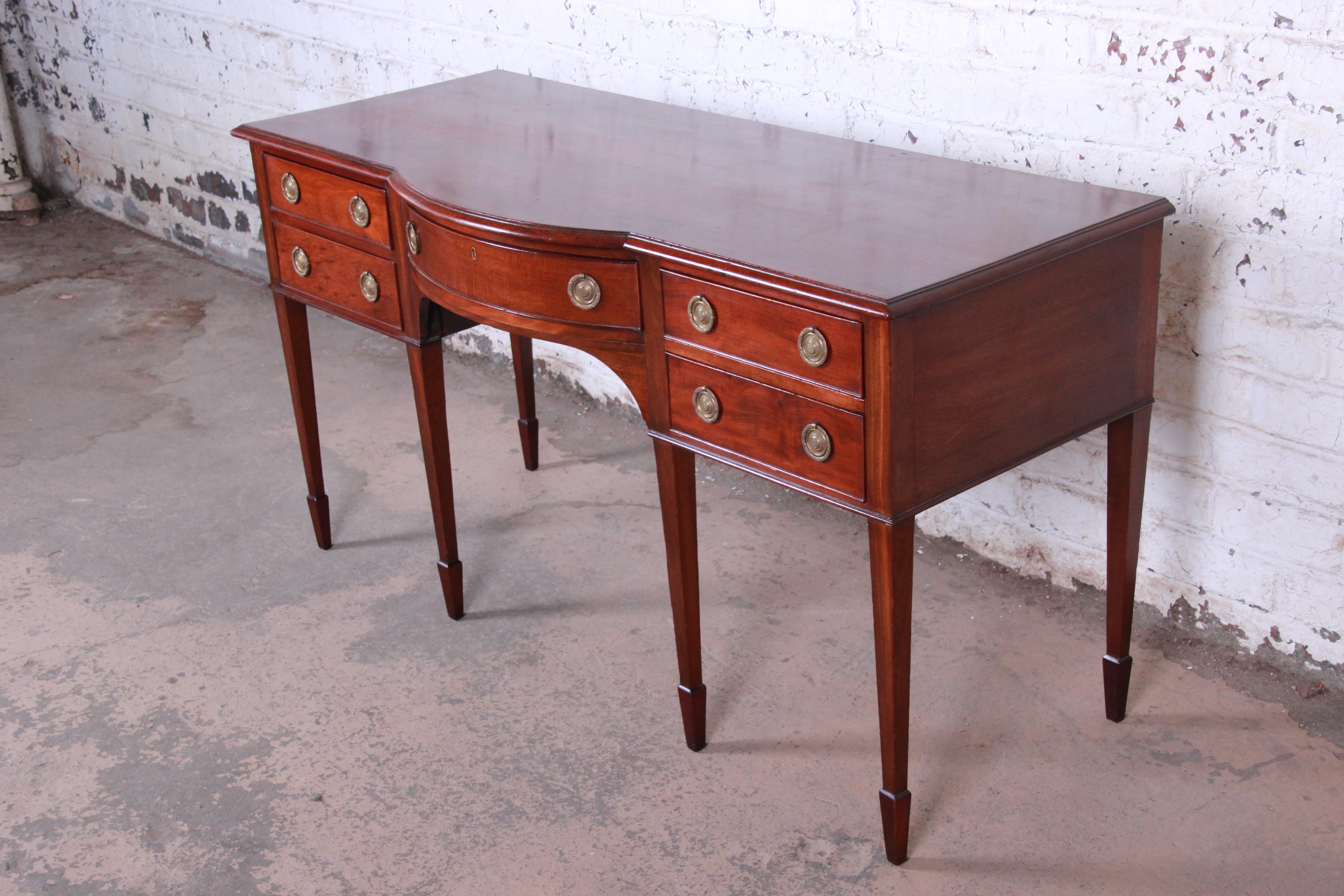 Antique English Hepplewhite Style Mahogany Sideboard Buffet at 1stDibs ...