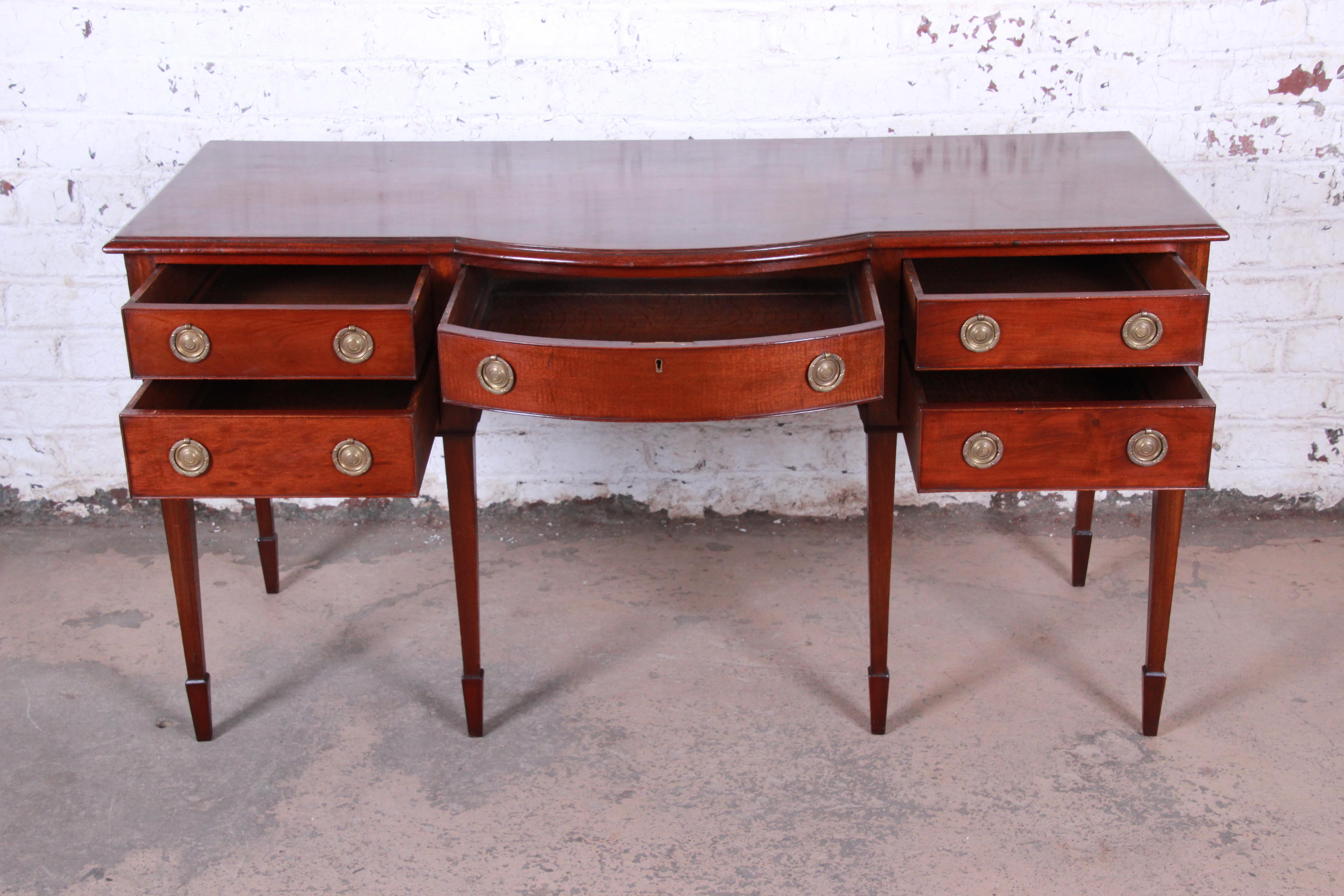 Antique English Hepplewhite Style Mahogany Sideboard Buffet at 1stDibs ...