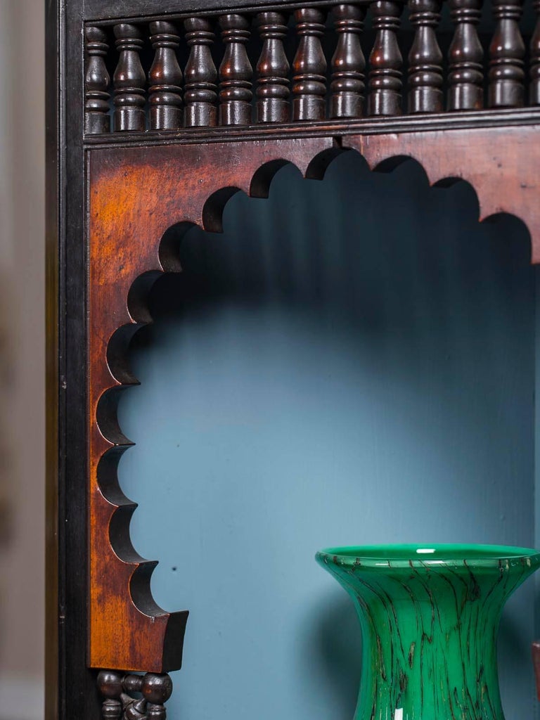 Antique English Indian Anglo Raj Hanging Corner Cabinet, circa 1880 For ...