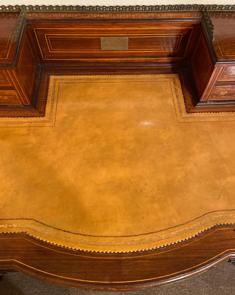 Antique English Inlaid Rosewood Writing Desk, Circa 1890 For Sale at ...