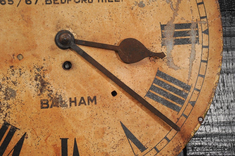 Antique English Iron Large Clock Dial Face Industrial Fully Working For ...