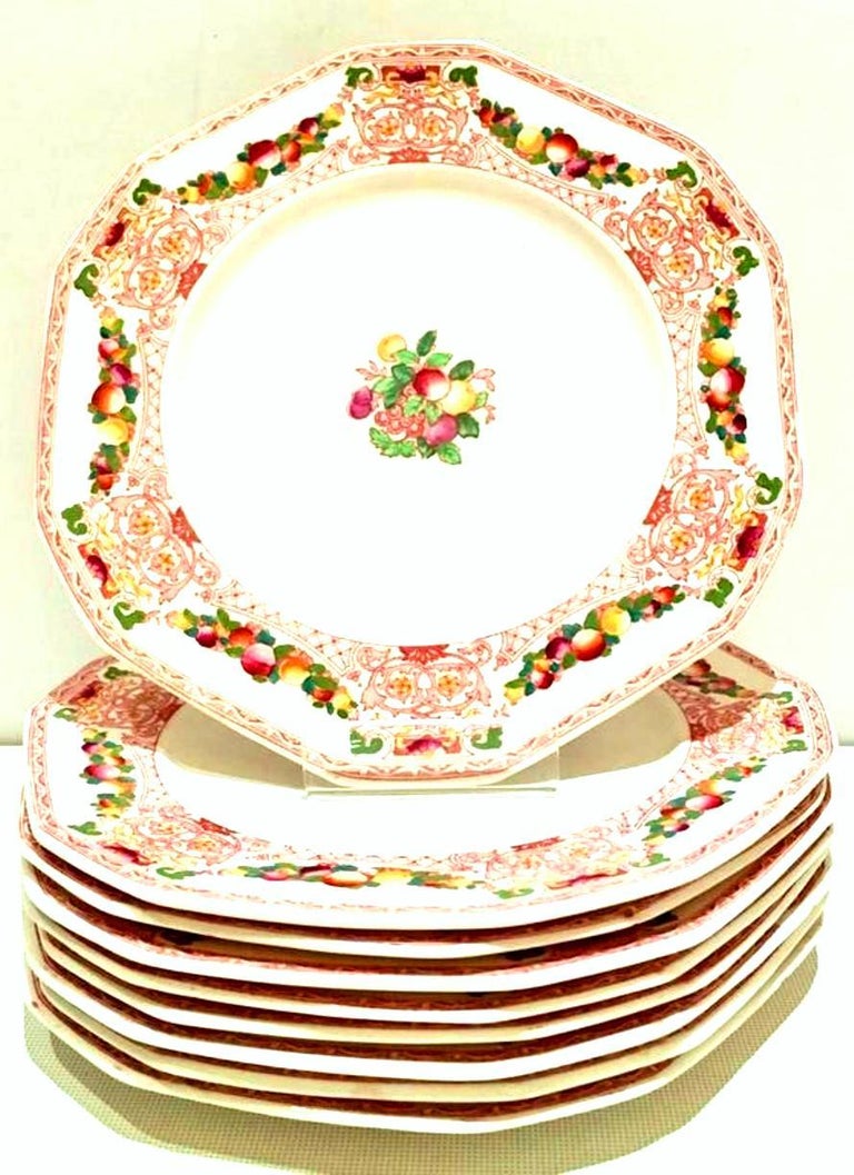 Antique English Ironstone Dinnerware "Lawton" by Alfred Meakin Set of ...
