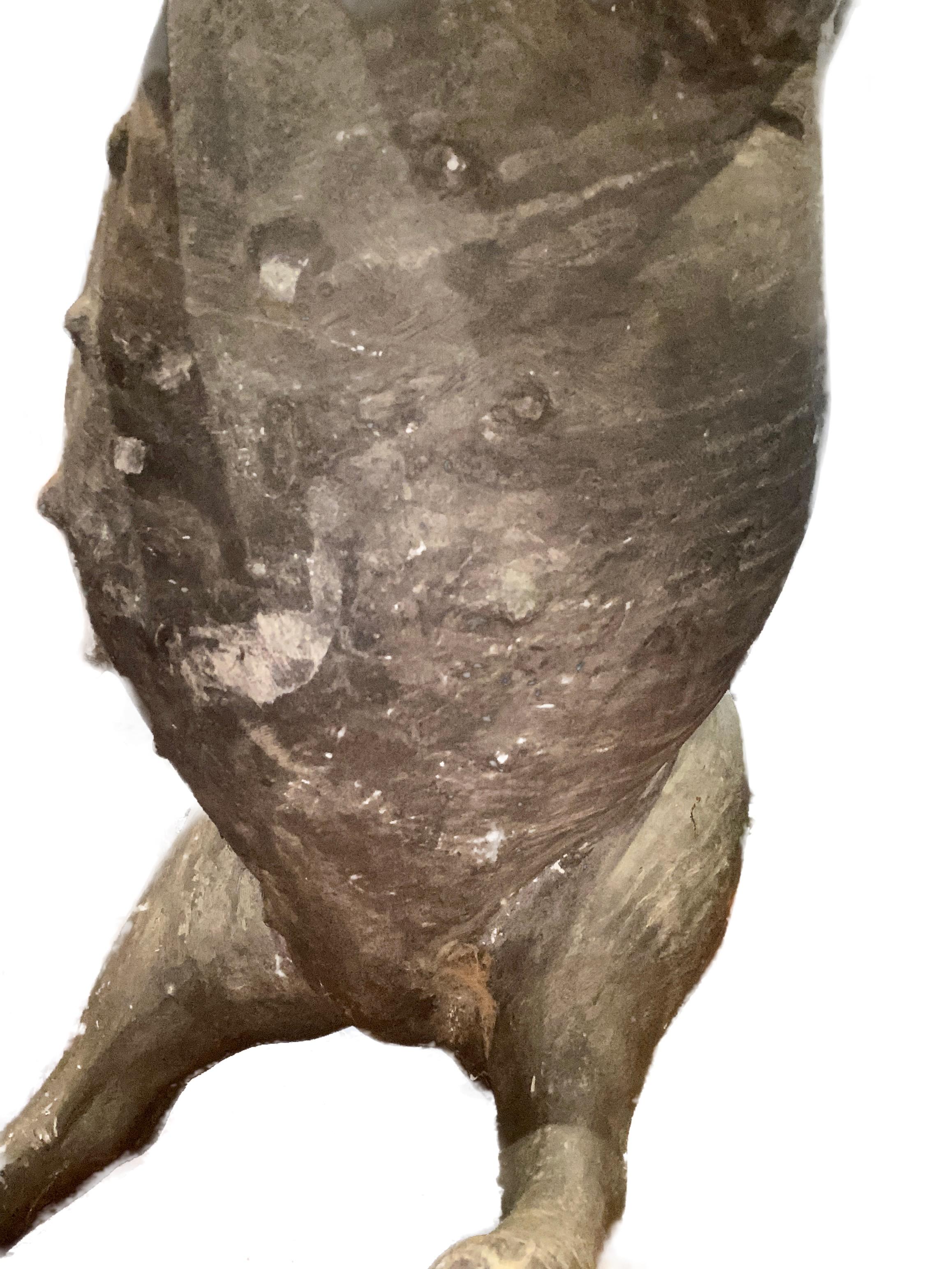 Antique English Lead Pig Sculpture at 1stDibs | facetune pig, antique pig