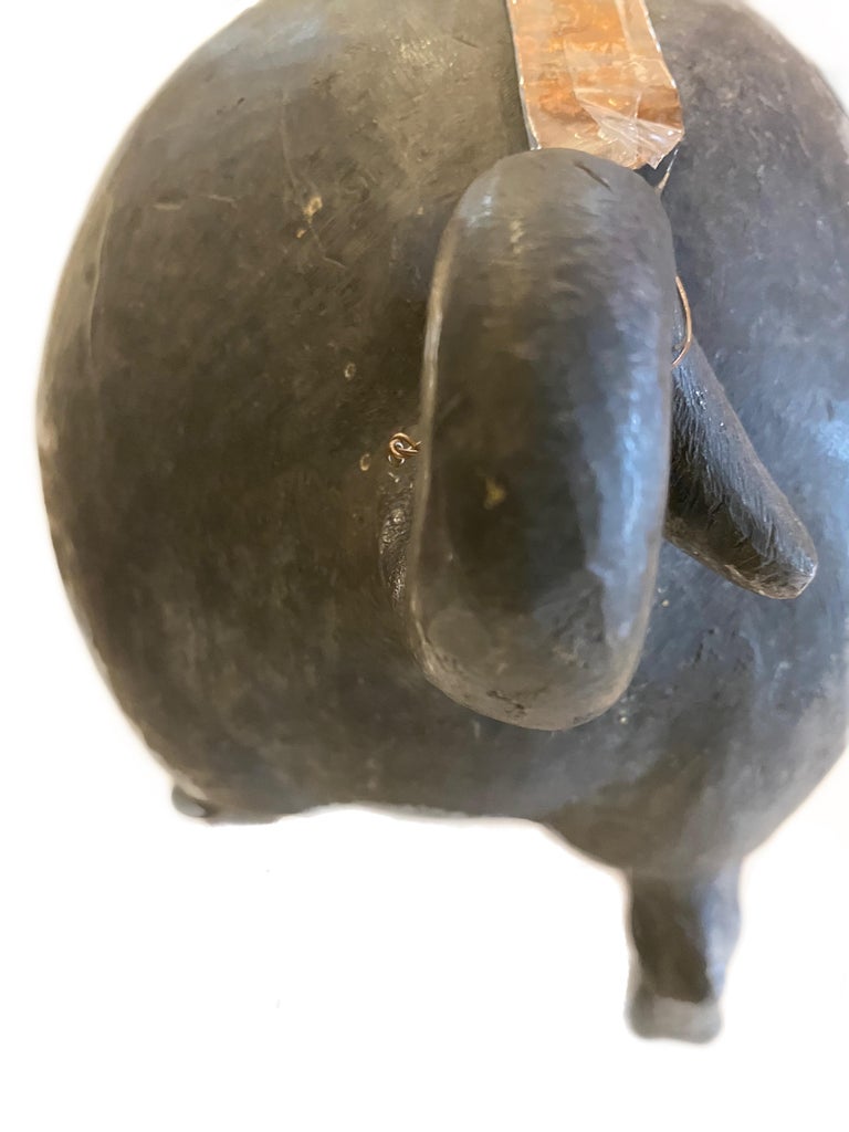 Antique English Led Pig Sculpture at 1stDibs