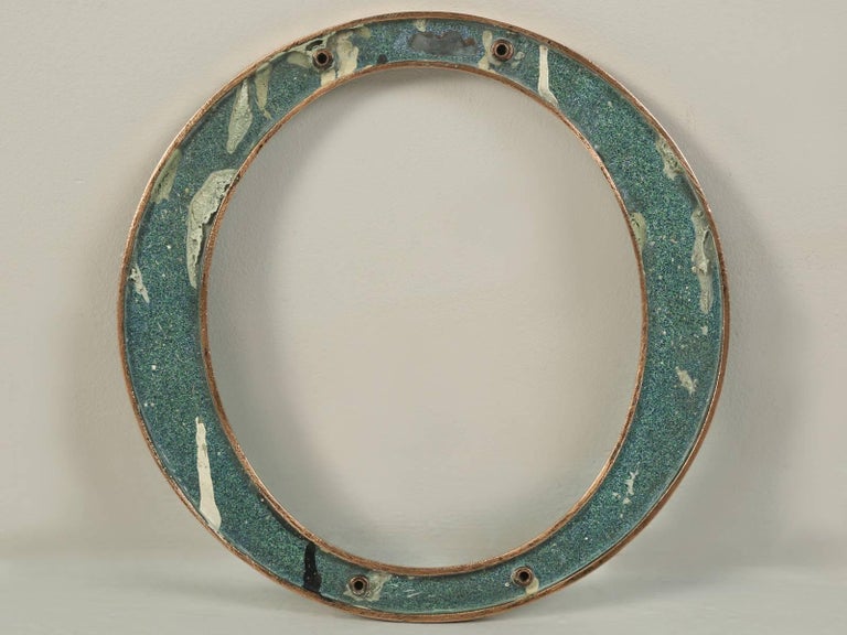 Antique English Letter "O" Made of Solid Cast Copper with an Enamel ...