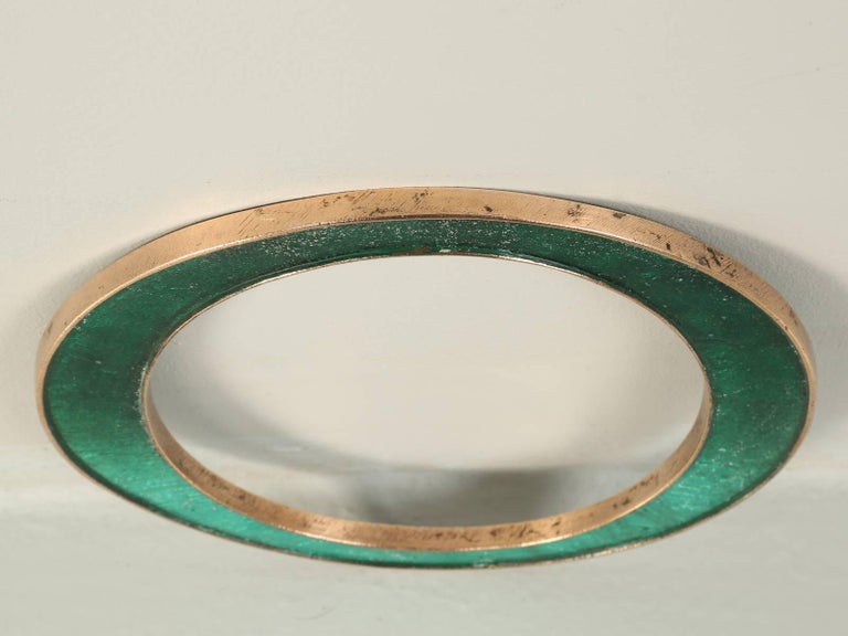 Antique English Letter "O" Made of Solid Cast Copper with an Enamel ...