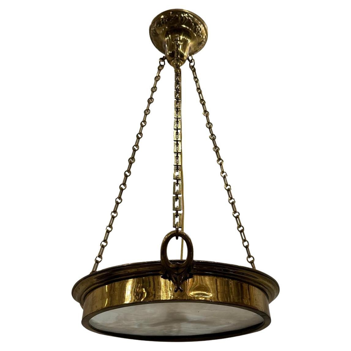 Antique Smoke Bell Light Fixture For Sale at 1stDibs