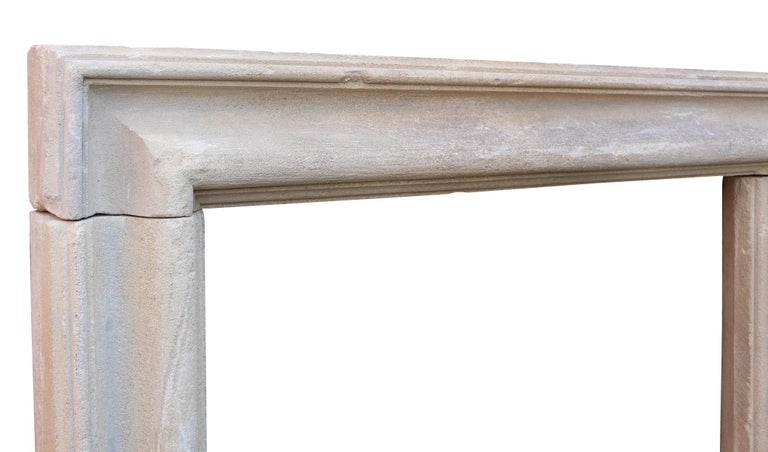 Antique English Limestone Bolection Fire Surround at 1stDibs