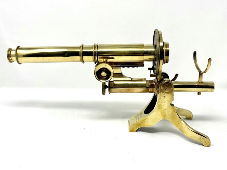 Antique English London-Made Microscope by Charles Baker, Model 7 Circa ...