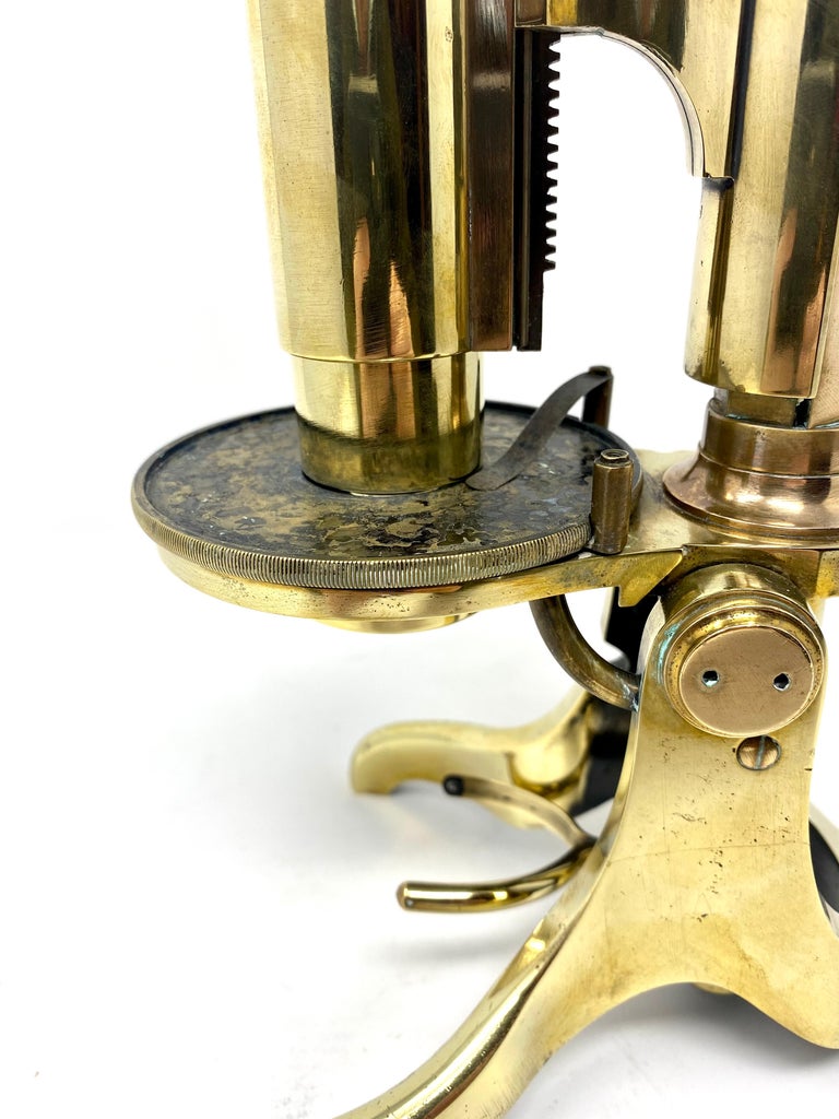 Antique English London-Made Microscope by Charles Baker, Model 7 Circa ...