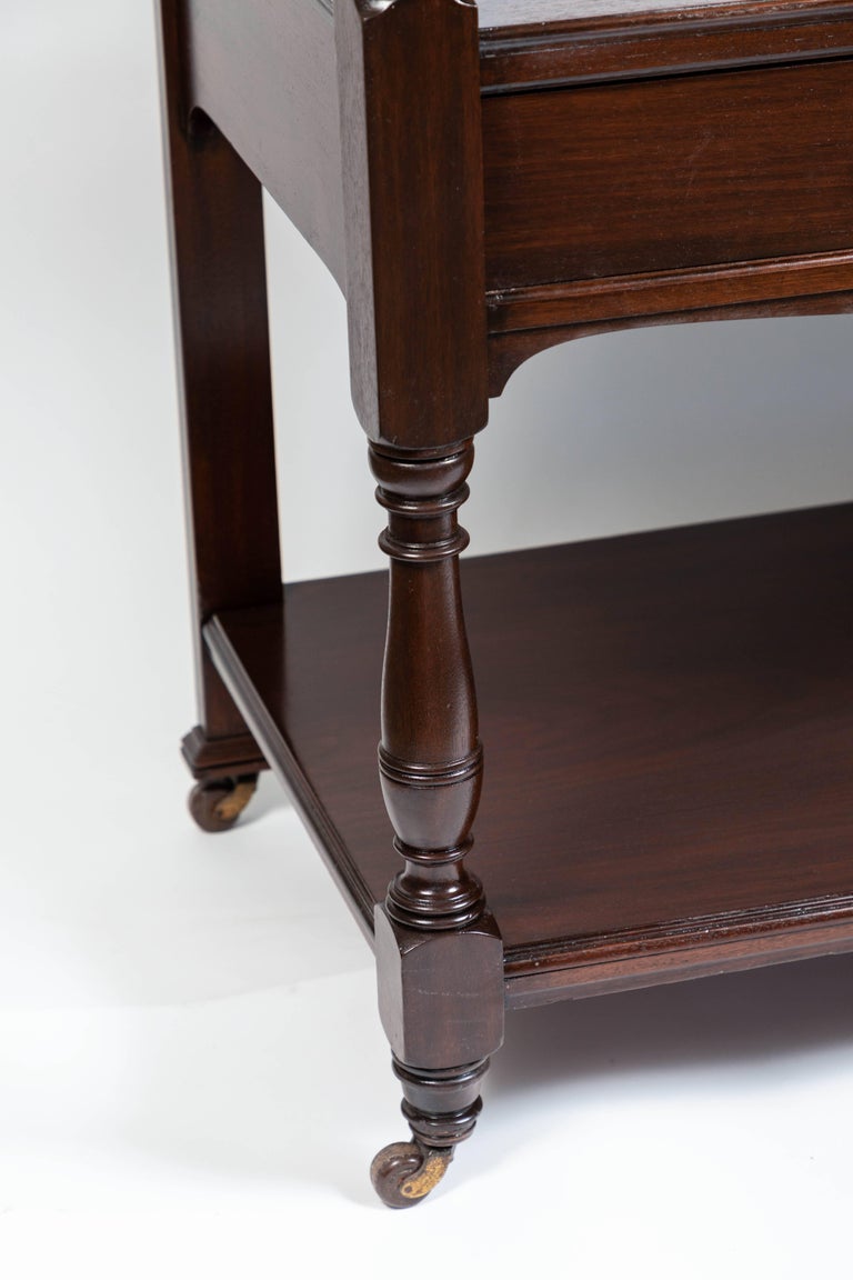 Antique English Mahogany Butlers Cart at 1stDibs | antique butlers trolley