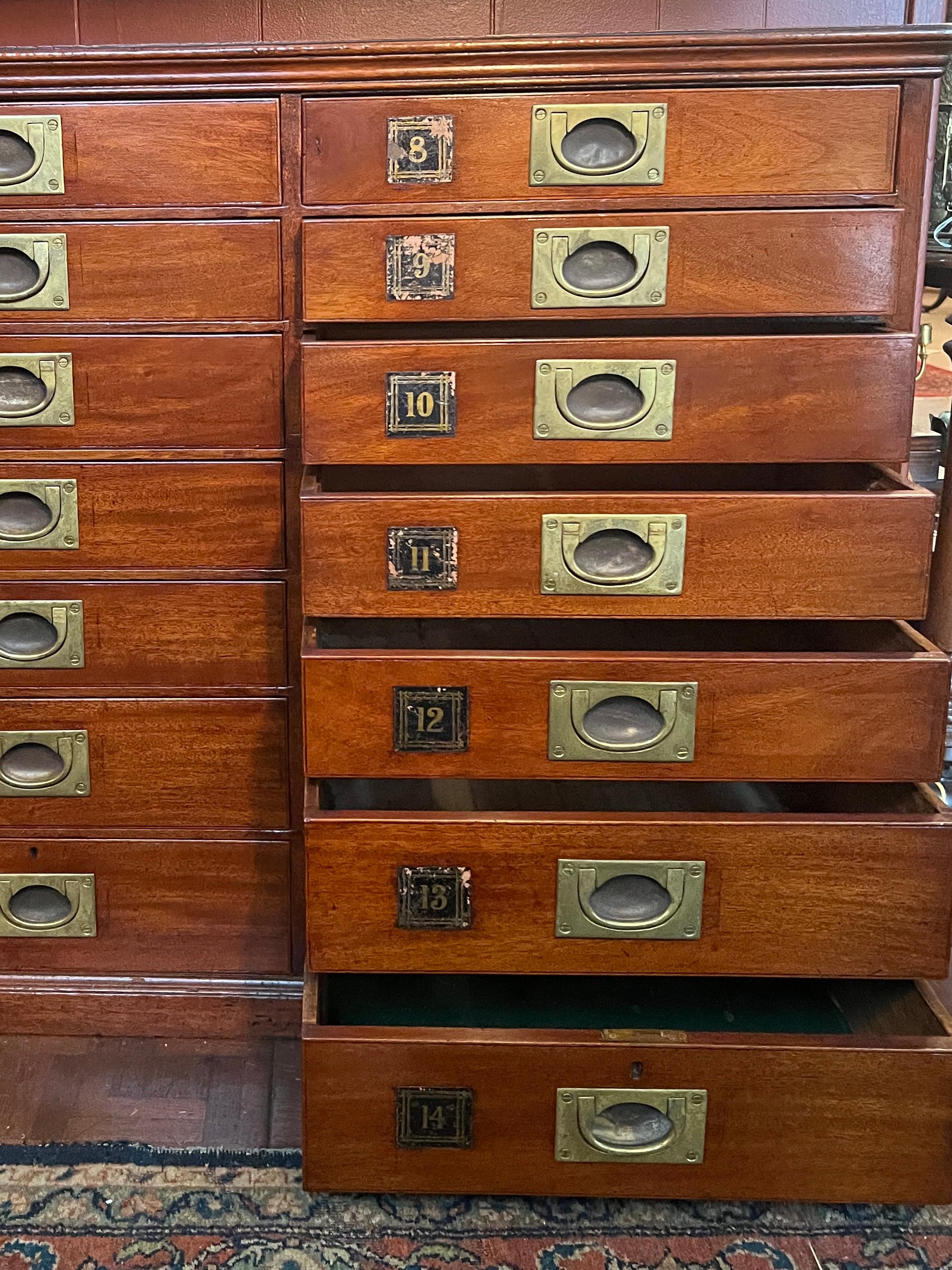 Antique English Mahogany Collectors Cabinet, Circa 1870. For Sale at ...