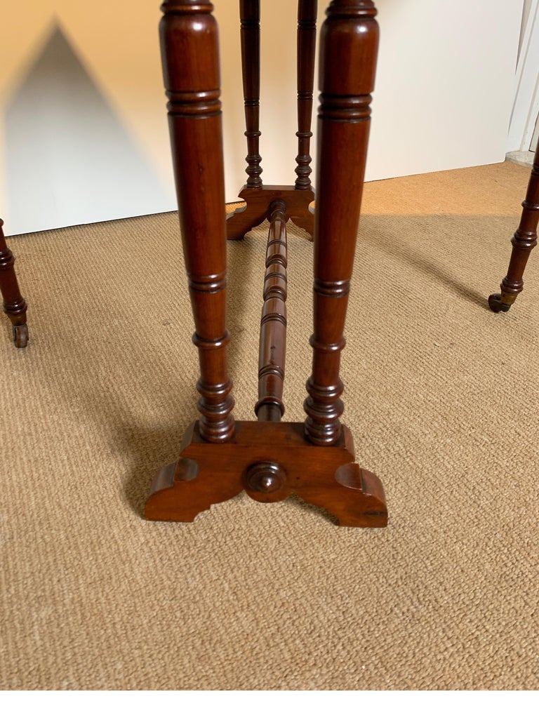 Antique English Mahogany Drop-Leaf Tuck Away Table For Sale at 1stDibs ...