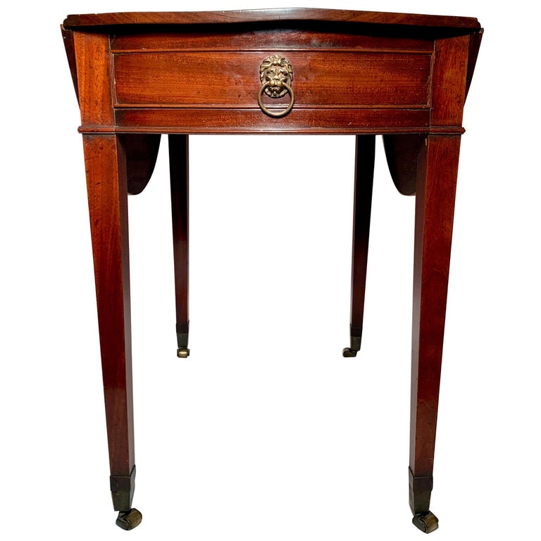 Antique English Mahogany Pembroke Table, circa 1880 at 1stDibs
