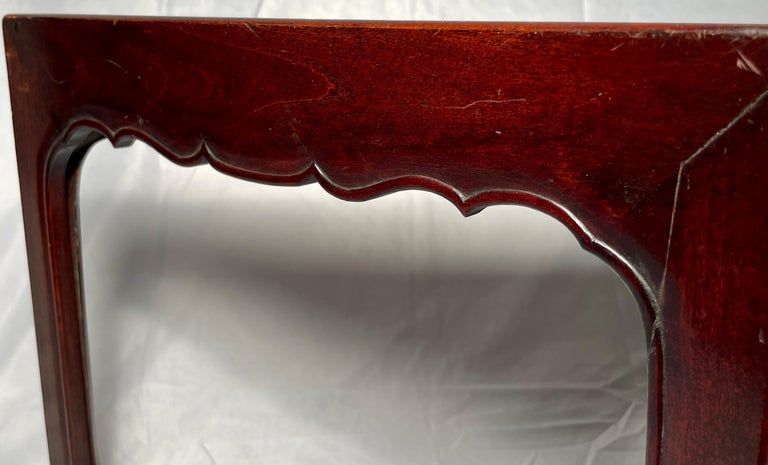 Antique English Mahogany Plate Stand For Sale at 1stDibs