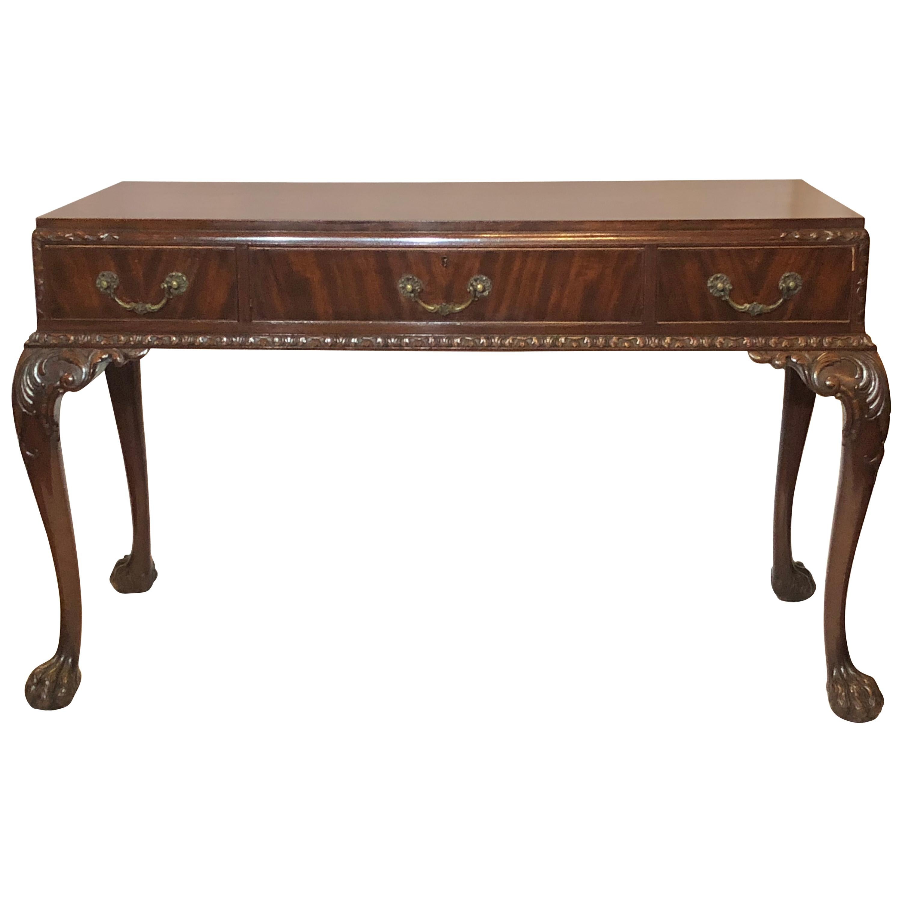 Antique Mahogany Serving Table of Geo II Design For Sale at 1stDibs