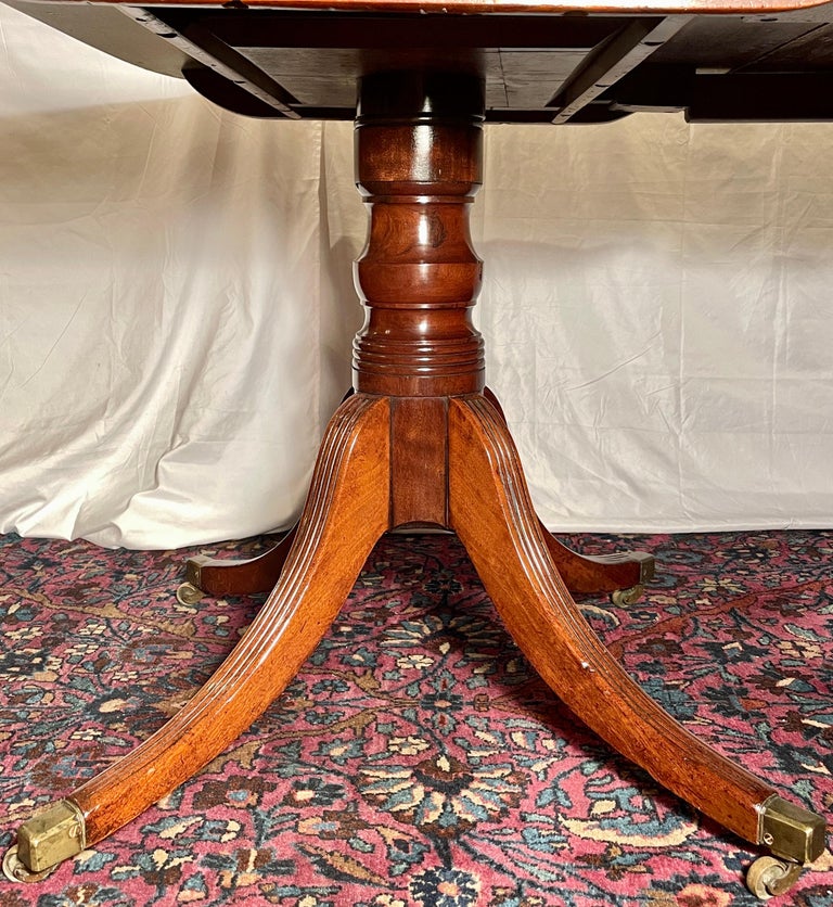 Antique English Mahogany Two Pedestal Dining Table, circa 1890 For Sale ...