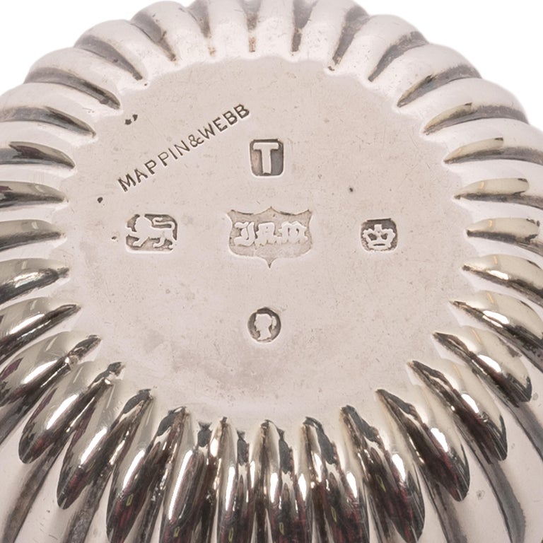 Antique English Mappin and Webb Sterling Silver Salts and Spoons Set in Case 1886 For Sale at ...