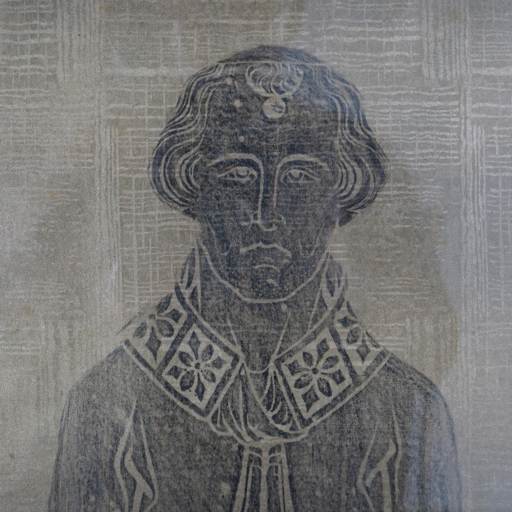 Antique English Memorial Rubbing 19th C at 1stDibs