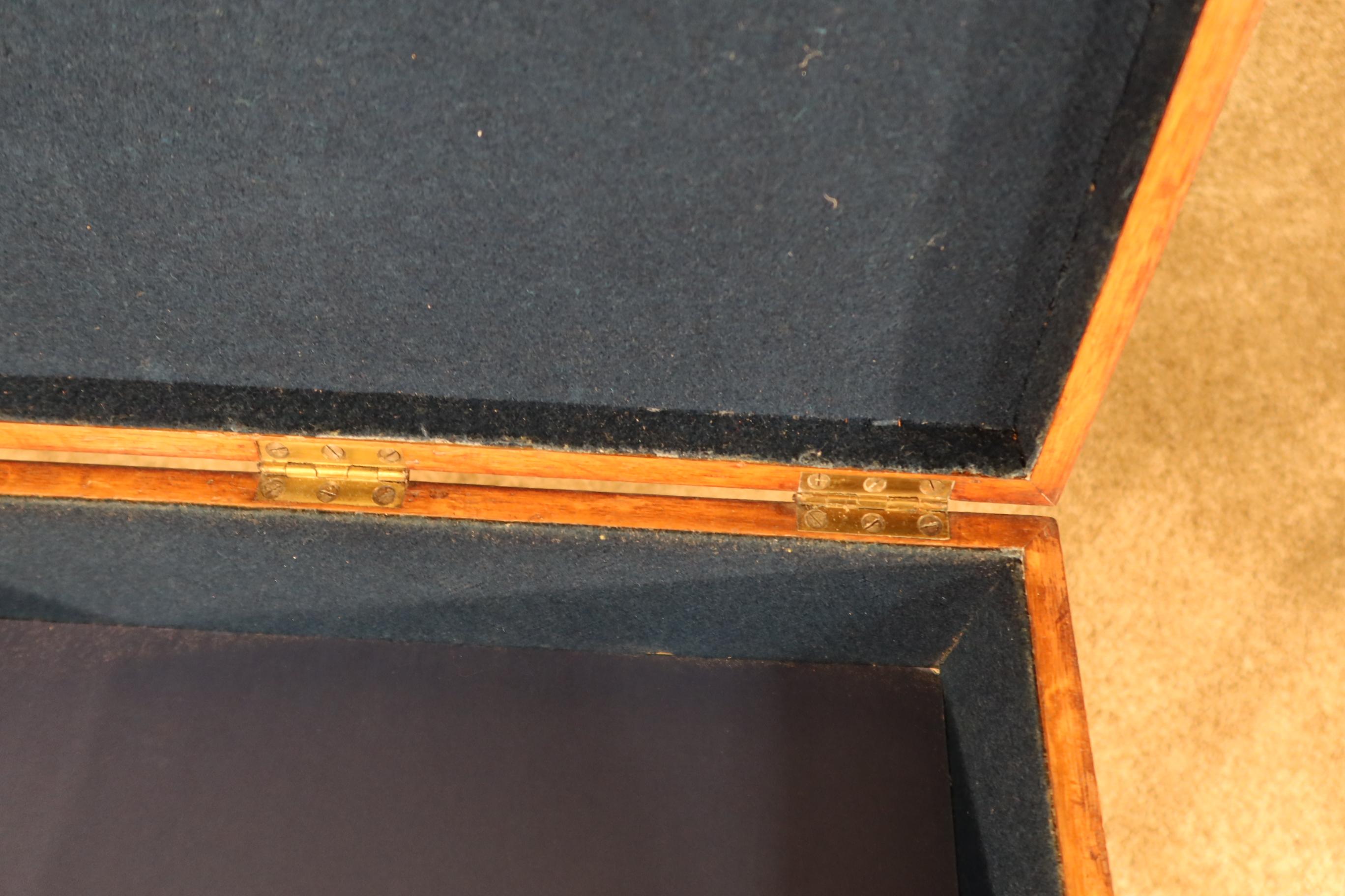 Antique English Oak Campaign Box with Lock and Key Mounted on a New ...