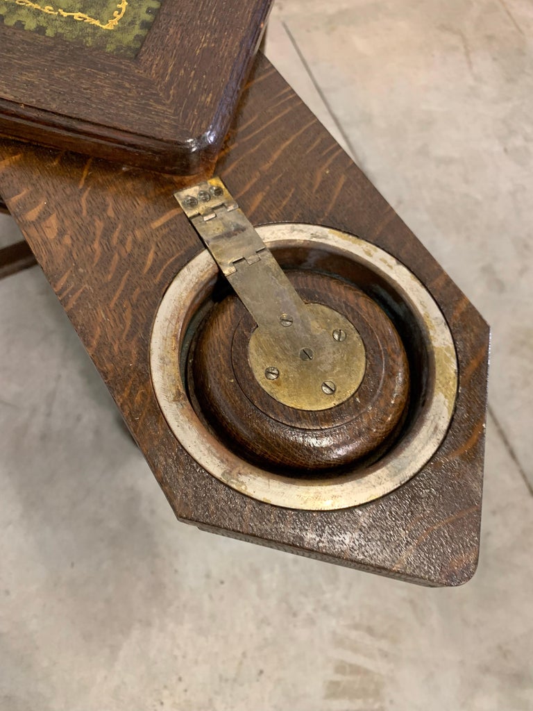 Antique English Oak Card Bridge Game Table, 1900 at 1stDibs