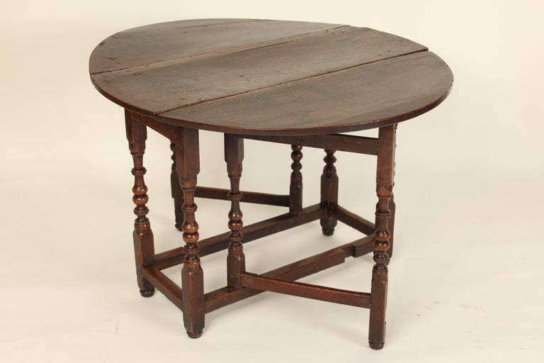 Antique English Oak Gate Leg Table at 1stDibs