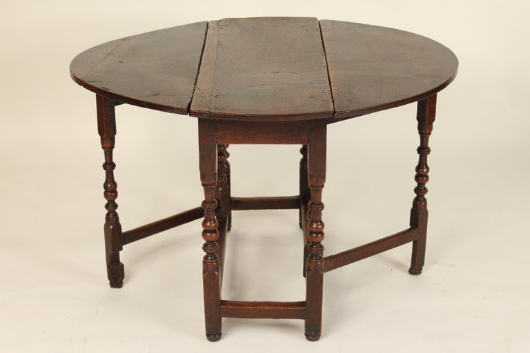 Antique English Oak Gate Leg Table at 1stDibs