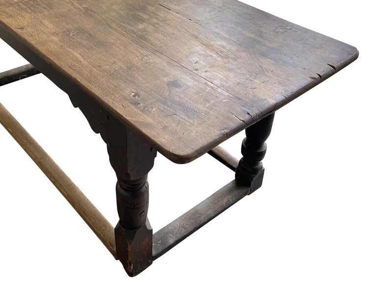 Antique English Oak Table For Sale at 1stDibs