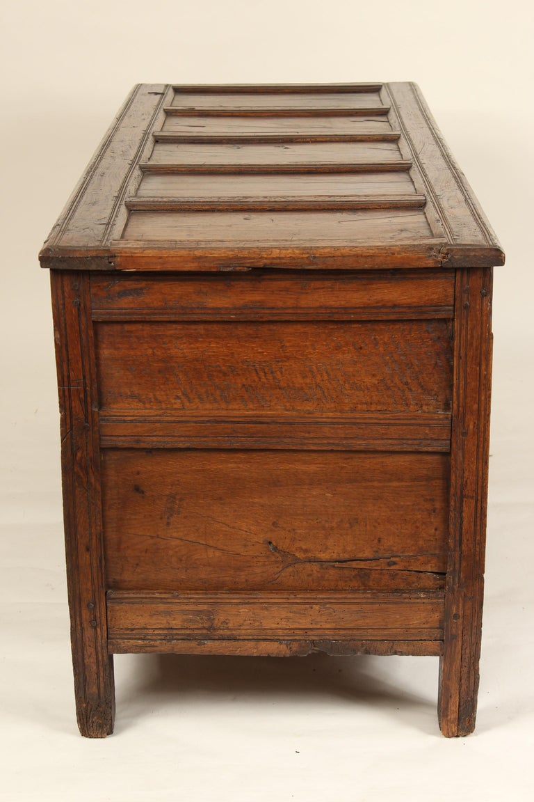 Antique English Oak Trunk at 1stDibs