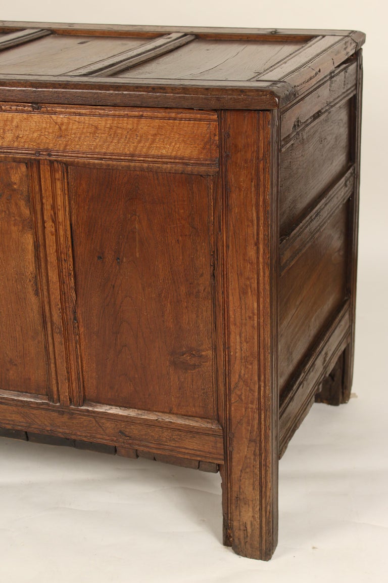 Antique English Oak Trunk at 1stDibs
