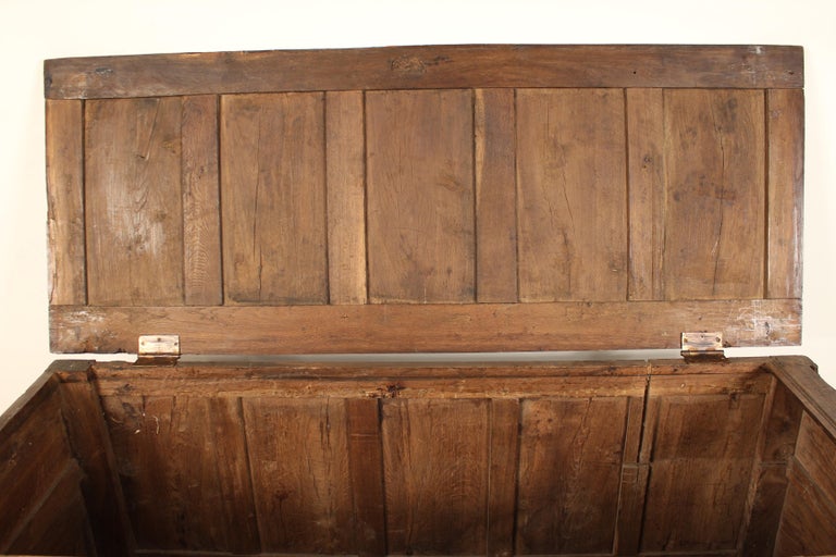 Antique English Oak Trunk at 1stDibs