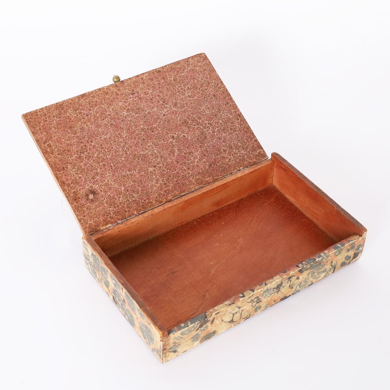 Antique English Playing Card Box For Sale at 1stDibs