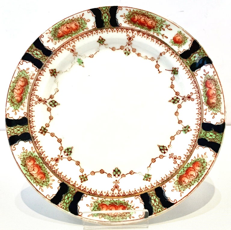 Antique English Porcelain Set of Eight Salad/Dessert Plates by, Bell ...