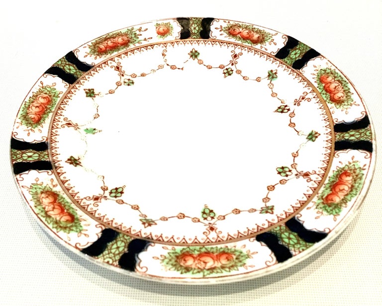 Antique English Porcelain Set of Eight Salad/Dessert Plates by, Bell ...
