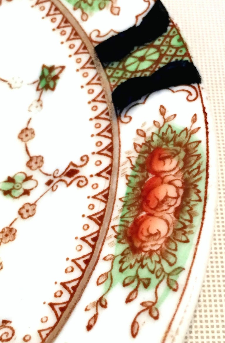 Antique English Porcelain Set of Eight Salad/Dessert Plates by, Bell ...