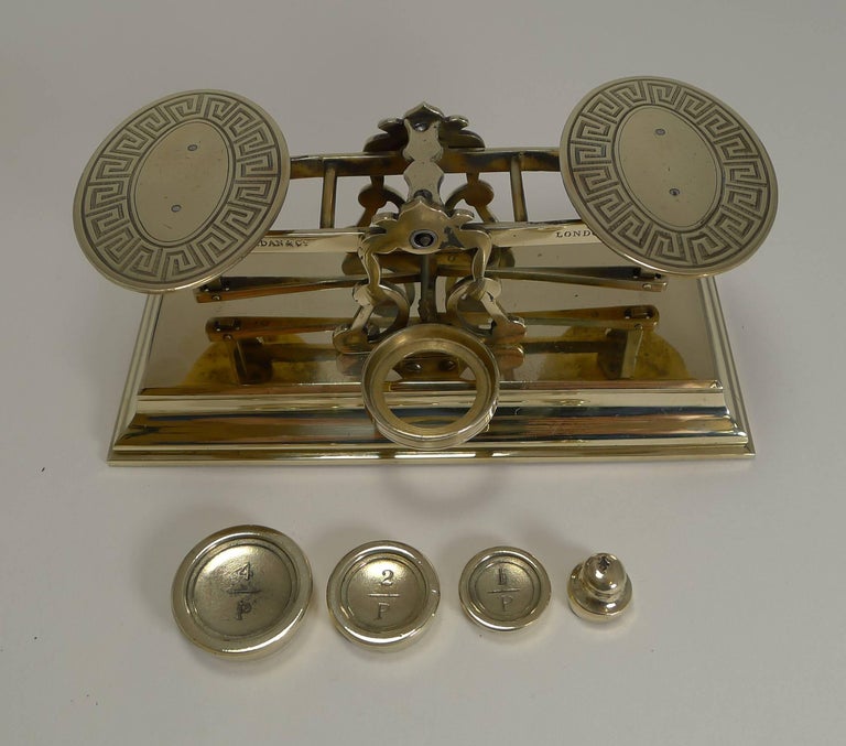 Antique English Postal/Letter Scales by Sampson Mordan, circa 1880 at ...